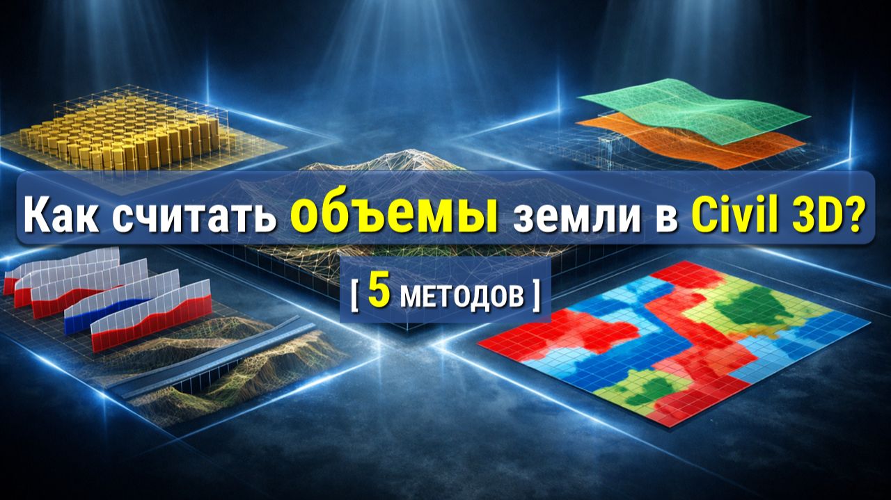 Как считать объемы земли в Civil 3D — 5 рабочих методов