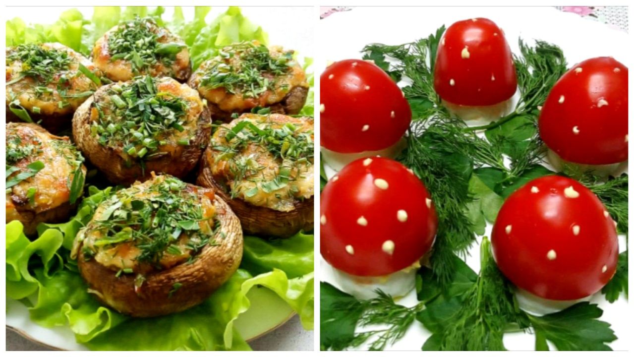 Вкусная ПРАЗДНИЧНАЯ ЗАКУСКА на стол (два рецепта)! Пошаговые рецепты!