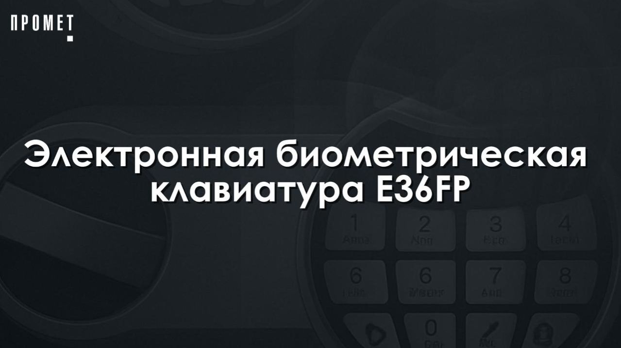 Электронная биометрическая клавиатура E36FP