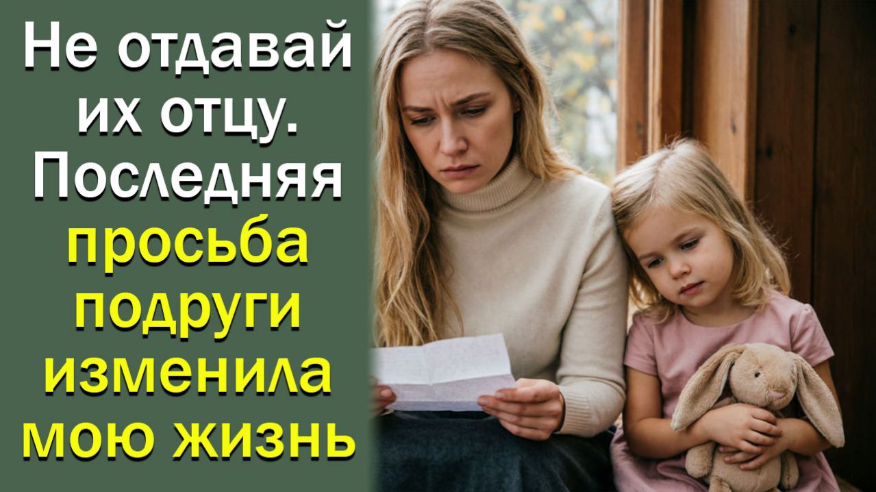 Не отдавай их отцу.  Последняя просьба подруги, которая изменила мою жизнь
