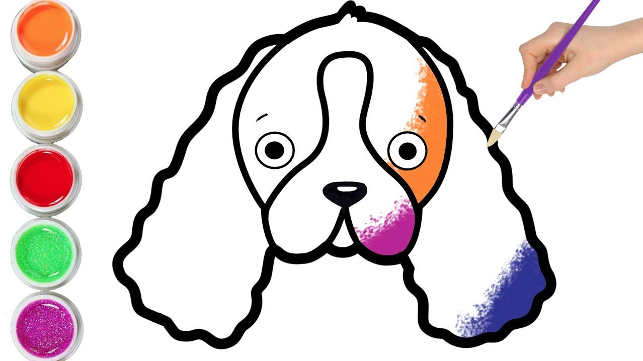 Как нарисовать СОБАЧКУ поэтапно для детей/ Уроки рисования