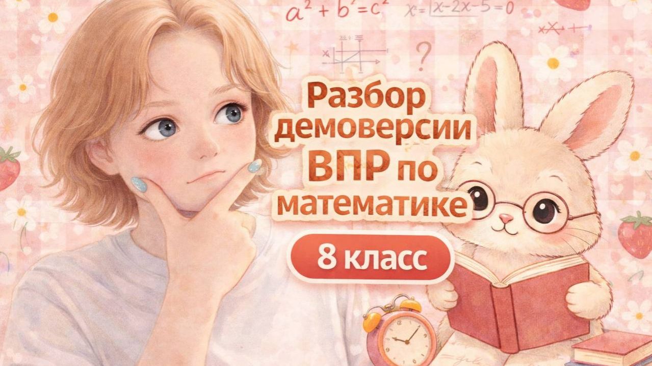 Разбор демоверсии ВПР по математике 8 класс | Все задания с объяснением