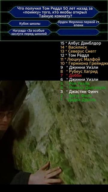 Кто ты в "Гарри Поттер и тайная комната" вопрос № 7