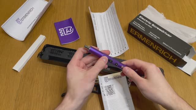 Отвертка для точных работ Ermenrich Tunn PD20 | Ermenrich – видео распаковки