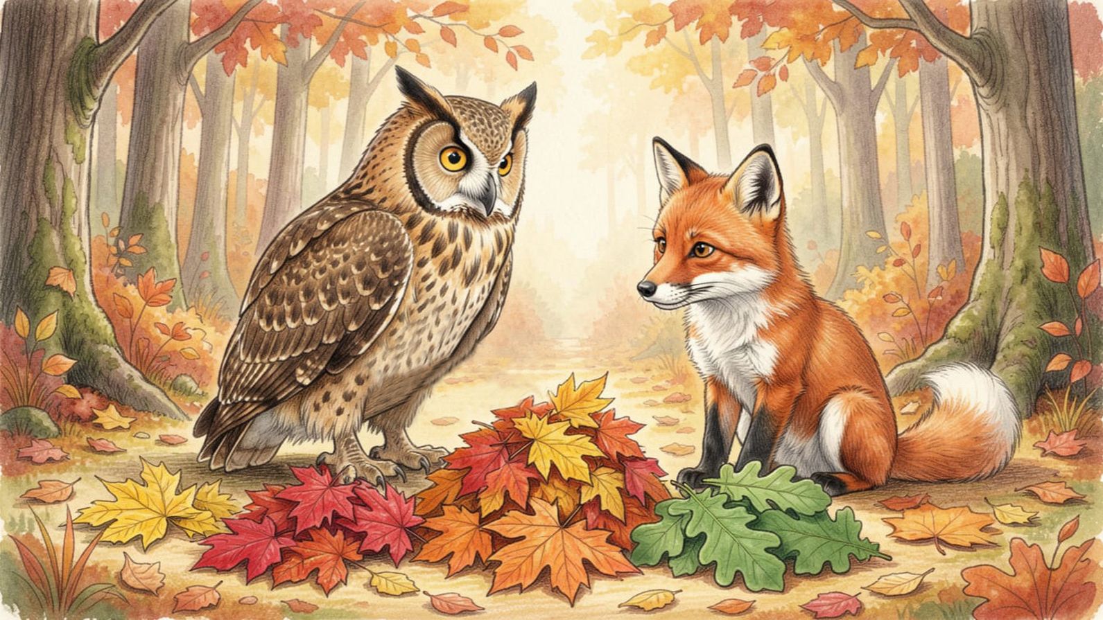 Почему листья разноцветные? Сказка, которая учит видеть красоту