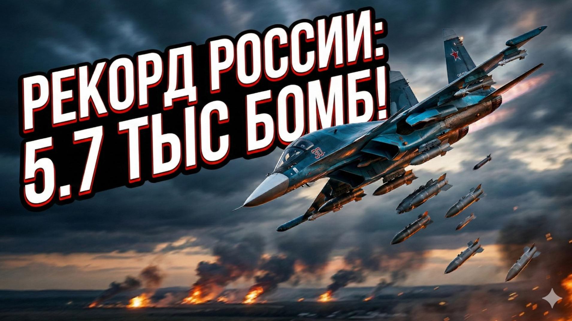 🇷🇺💥 Ад с неба: Россия обрушила на врага 5717 умных бомб!
