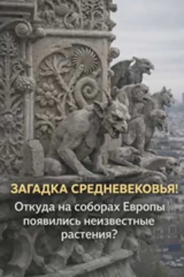 Откуда на соборах Европы появились неизвестные растения ? Часть 2