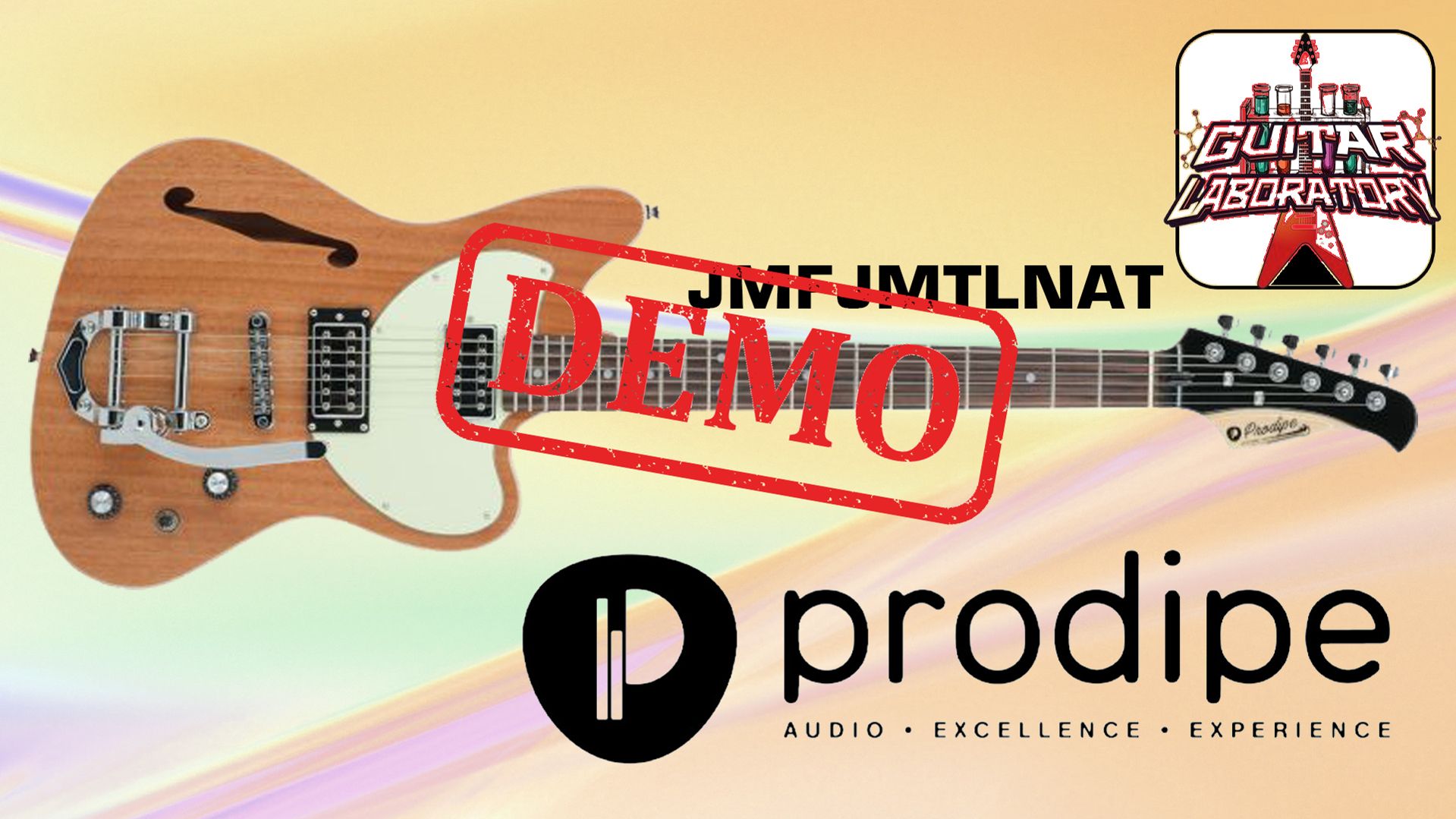 Электрогитара Prodipe JMFJMTLNAT - демонстрация звучания