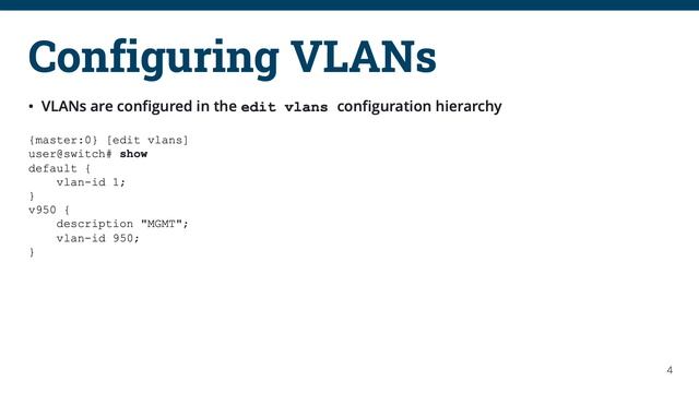 011. Configuring and Verifying VLANs