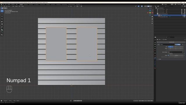 2 -Modeling and UV unwrap the wooden walls
