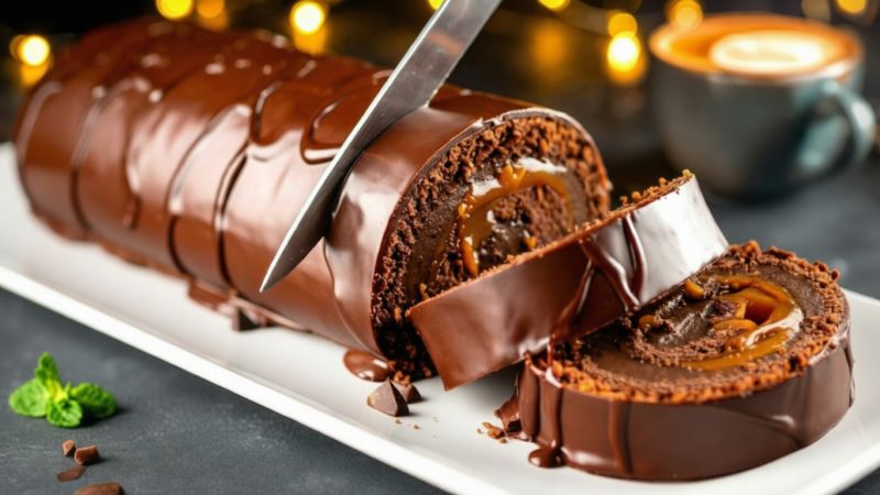 Этот шоколадный рулет изменит ваше представление о десертах!
