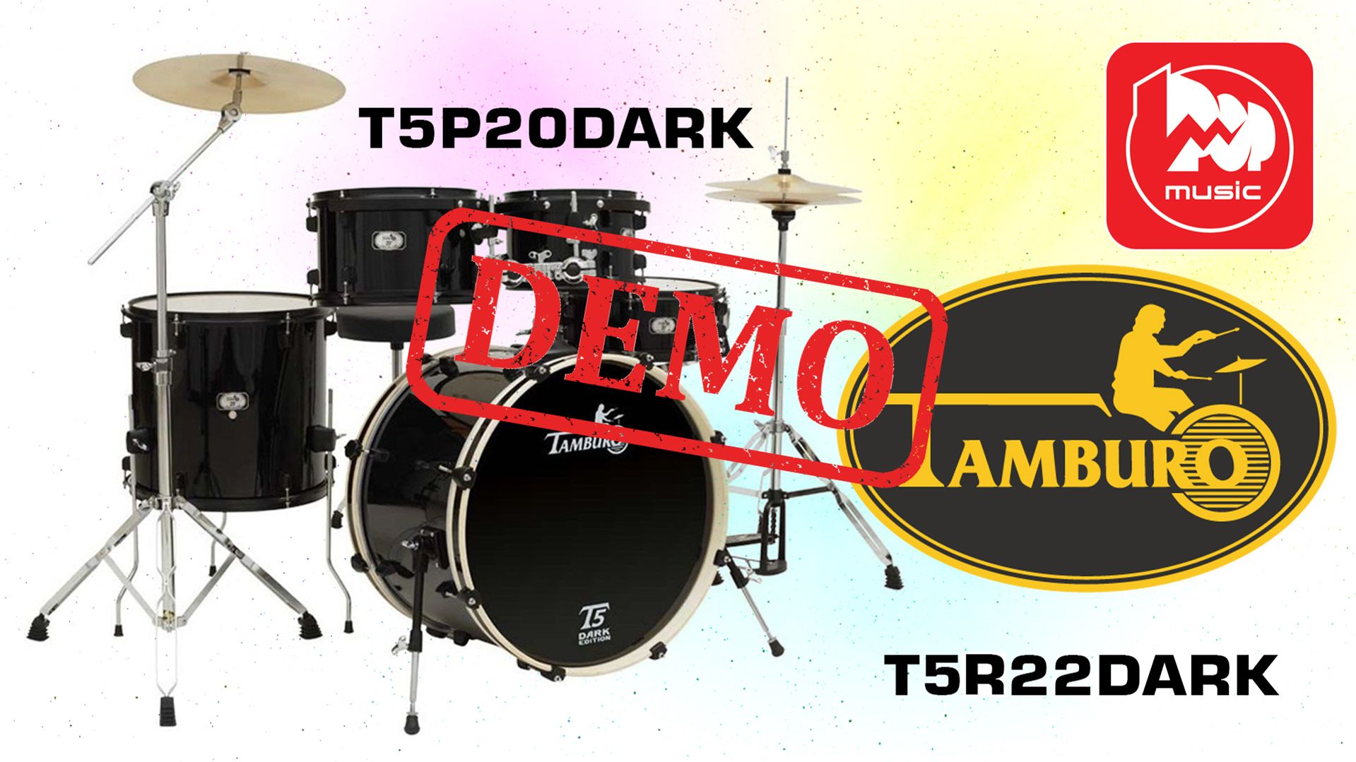 Барабанная установка TAMBURO T5 dark - демонстрация звучания