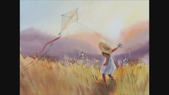 "В мире гармонии". Лёгкая, воздушная, светящаяся акварель Анастасии Лобуз.