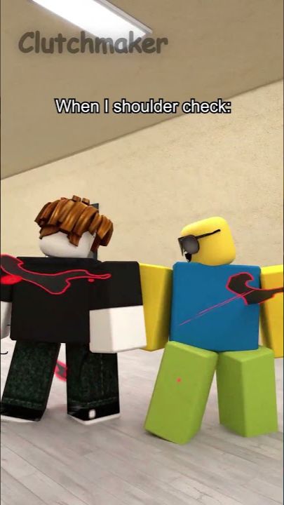 When I shoulder check the Noob = 💀