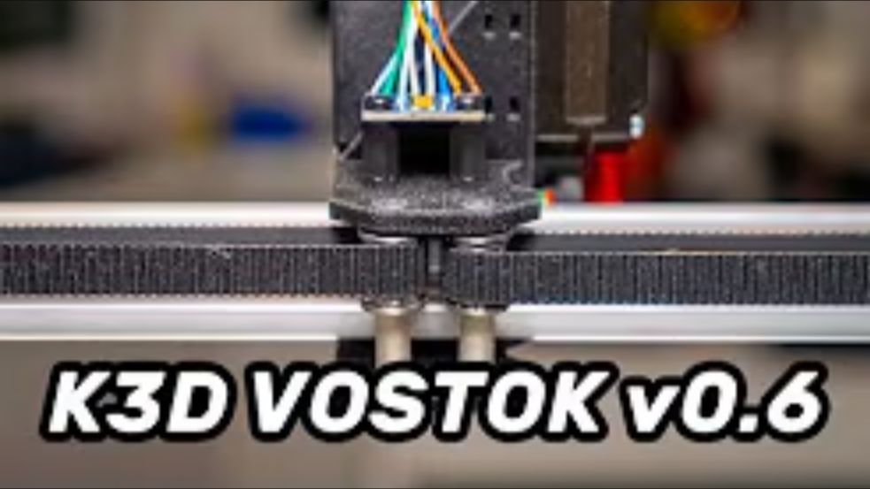 K3D VOSTOK v0.6 - CoreXY, XY/2, зашивка, купол, тесты печати.