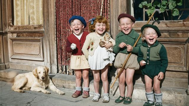 Оживила видео дети смеются собака виляет хвостом