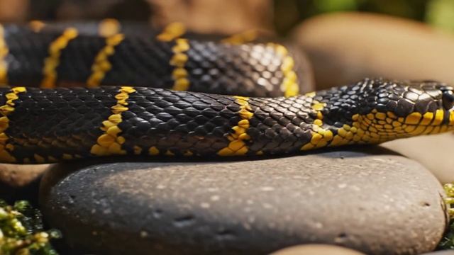 Змея на камнях