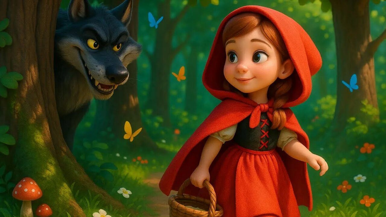 Сказка про Красную Шапочку на новый лад.