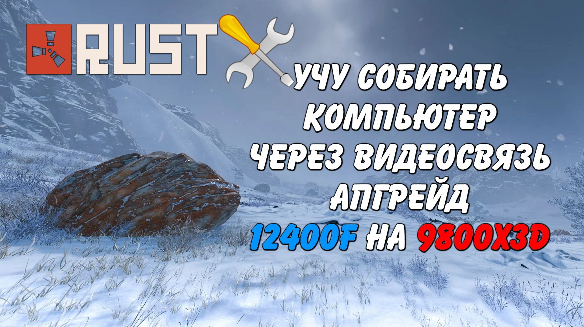 Сборка компьютера через видеосвязь 9800X3D RTX 3060ti Rust Раст (Запись диагностики пк Rogue)