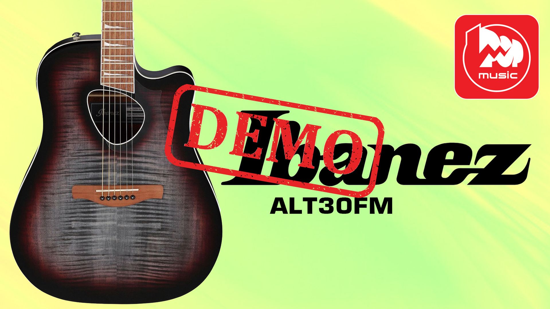 Электроакустика IBANEZ ALT30FM-RDB - демонстрация звучания