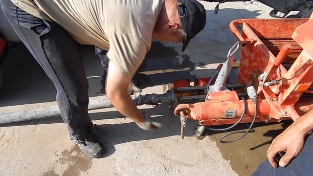 Растворонасос из Франции. Прочистка.  ЕвроТех работает