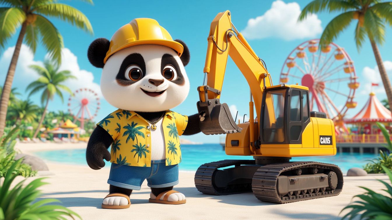 👷НА СТРОЙКЕ С ПАНДОЧКОЙ | Развивающие мультфильмы для детей