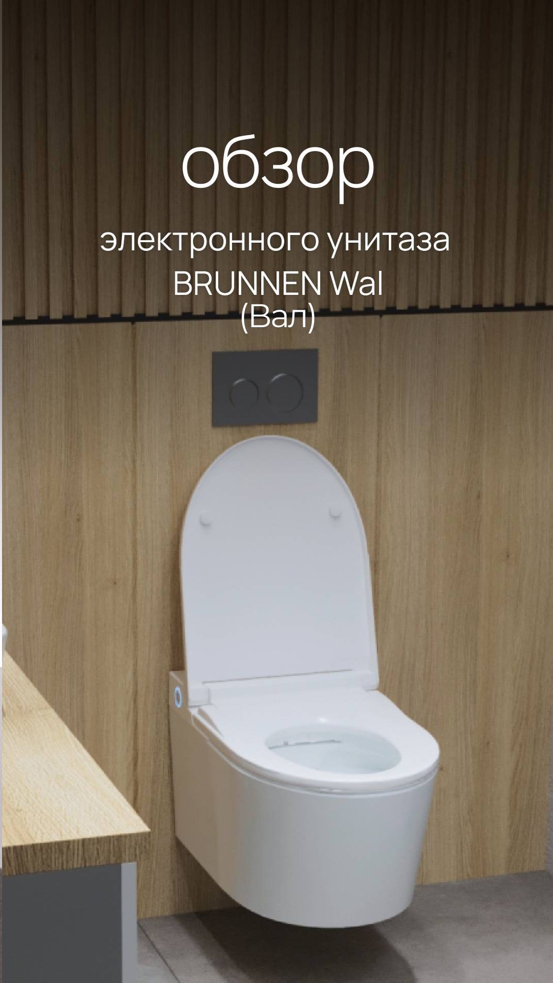 Электронный унитаз BRUNNEN Wal (Вал). Код товара 801599 #унитаз #ванная