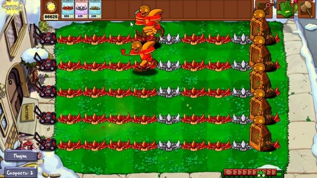 шипы против зомби (волна 3)