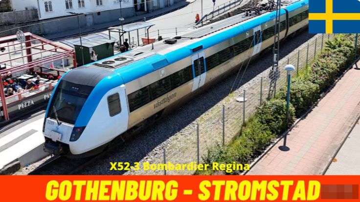 🚄 4К SmartTV ➤ Гетеборг - Стремстад (линия Венерн и Бохус), Швеция! 🚄