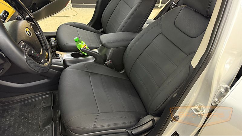 Авточехлы для Kia Cerato 3 - итальянская эко-кожа