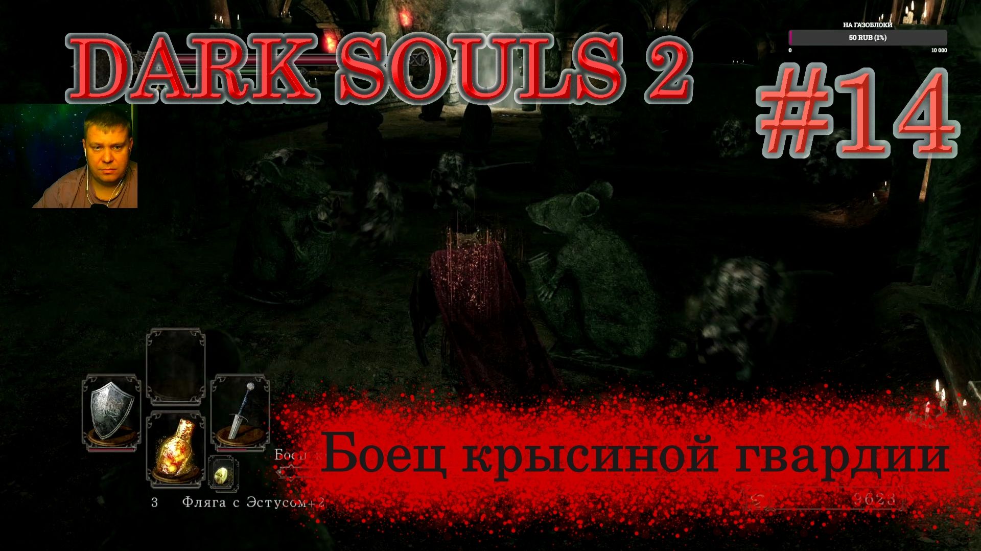 Очень много крыс и вонючая помойка. Dark Souls 2. Прохождение, Часть 14