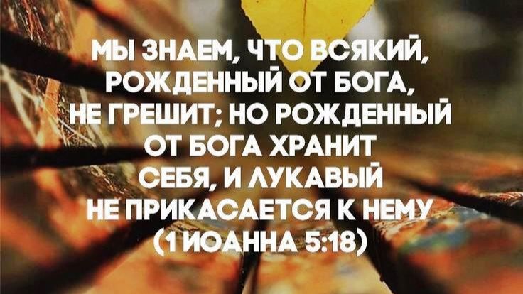 Рождённый Свыше уже не грешит. Что мертво, то уже не согрешит. Все согрешили и лишены Славы Божьей.
