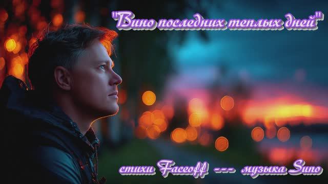 "Вино последних теплых дней" стихи Валерия Конюхова музыка Suno