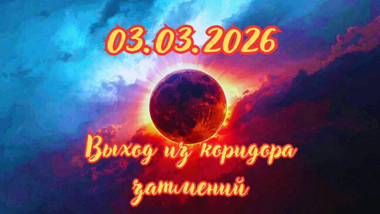 03.03.2026 Выход из коридора затмений. Энергоработа #вселеннаяя #энергоработа #коридорзатмений