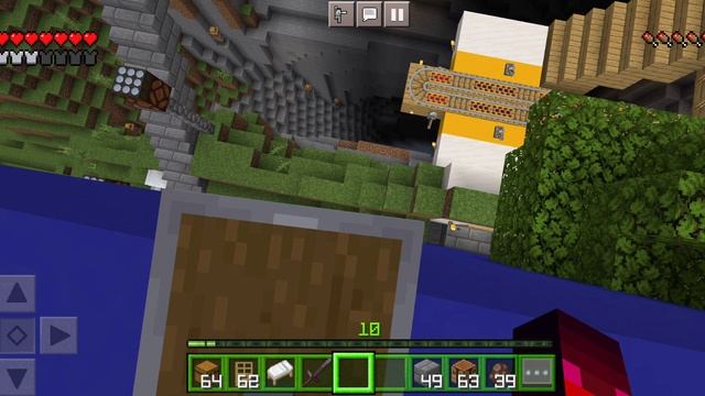 1 день на крыше В МАЙНКРАФТ!!!!!!