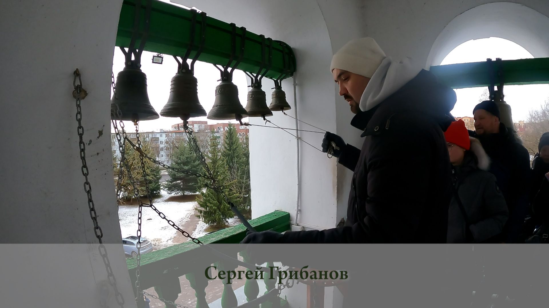 Колокольный звон, Сергей Грибанов. Колокольня храма Жён Мироносиц (Псков), 9.01.2025