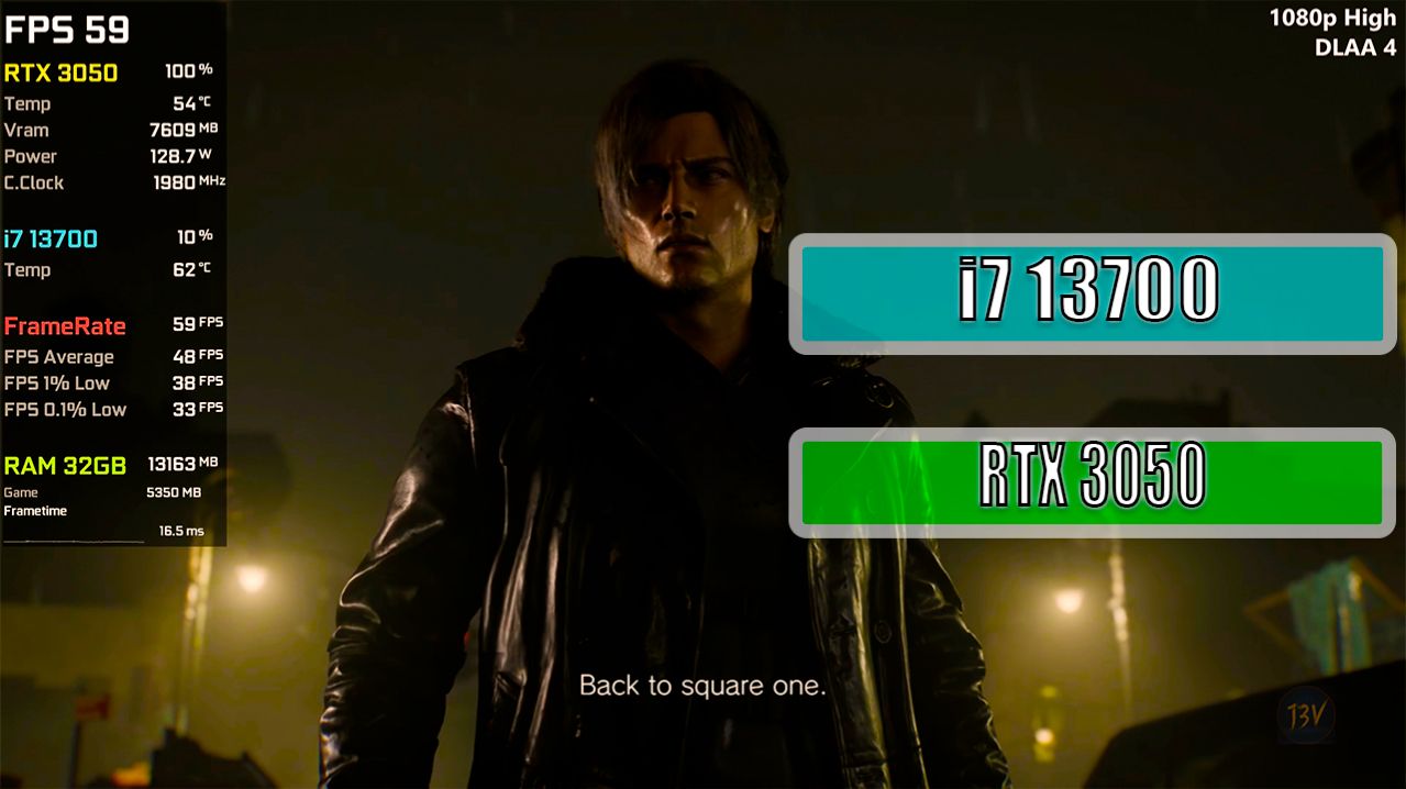 RTX 3050 + i7 13700 | Resident Evil Requiem - 4K, 1440p, DLSS 4 + FG - Ray Tracing, Max,High,Normal
