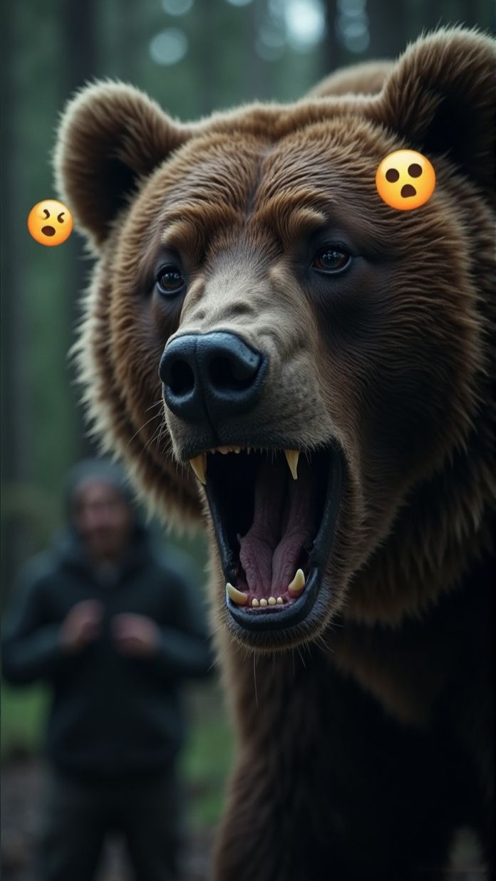 МЕДВЕДЬ ПОДКРАЛСЯ НЕЗАМЕТНО 😳 Дикий зверь в лагере 🐻 Страшно и смешно до слез 🔥