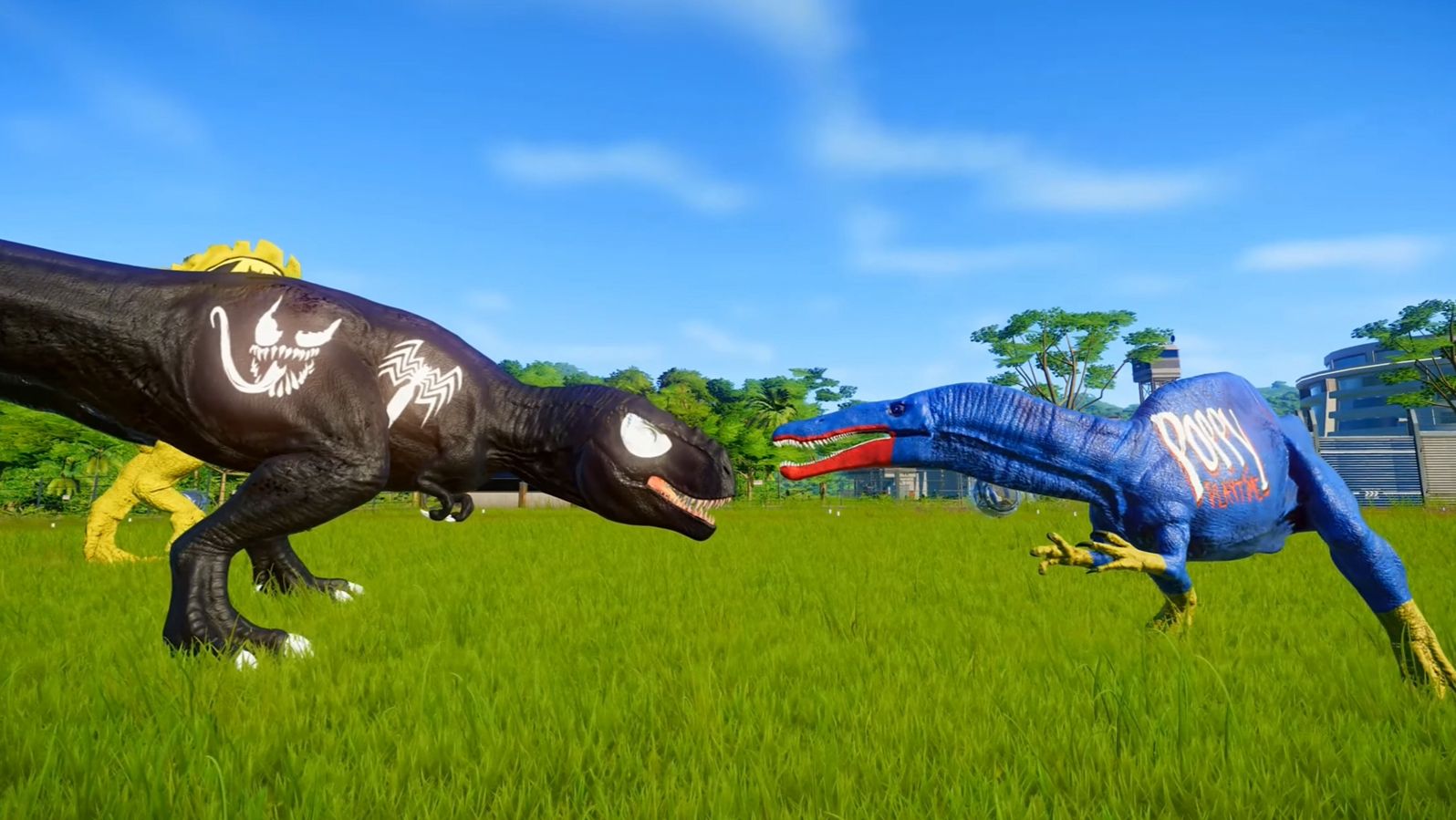 Динозавры. Битва Динозавров. Тирекс. Спинозавр. Вилацераптор. Индоминус.