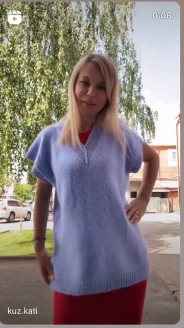 ОБЗОР ВЯЗАНОГО ЖИЛЕТА КЛАССИЧЕСКИОГО С V-ОБРАЗНЫМ ВОРОТОМ