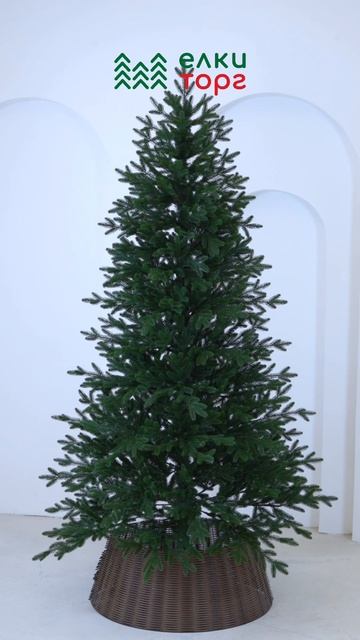 Обзор на искусственную ель "Волжская" из 100% литой хвои, ЕлкиТорг