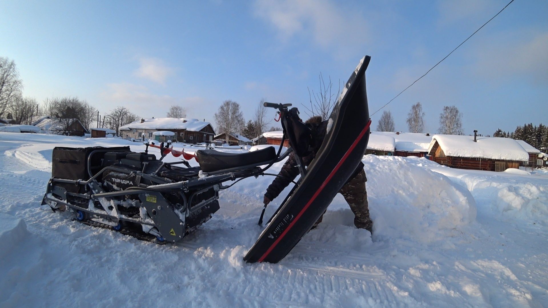 АДСКАЯ ЗИМА, ПРИВЁЗ МОНСТРА В ДЕРЕВНЮ! ВЫВОЖУ СНЕГ, НИШТЯКИ ДЛЯ ТУНДРЫ ЛОНГ \ ТЕСТ-ДРАЙВ ПО ПУХЛЯКУ!