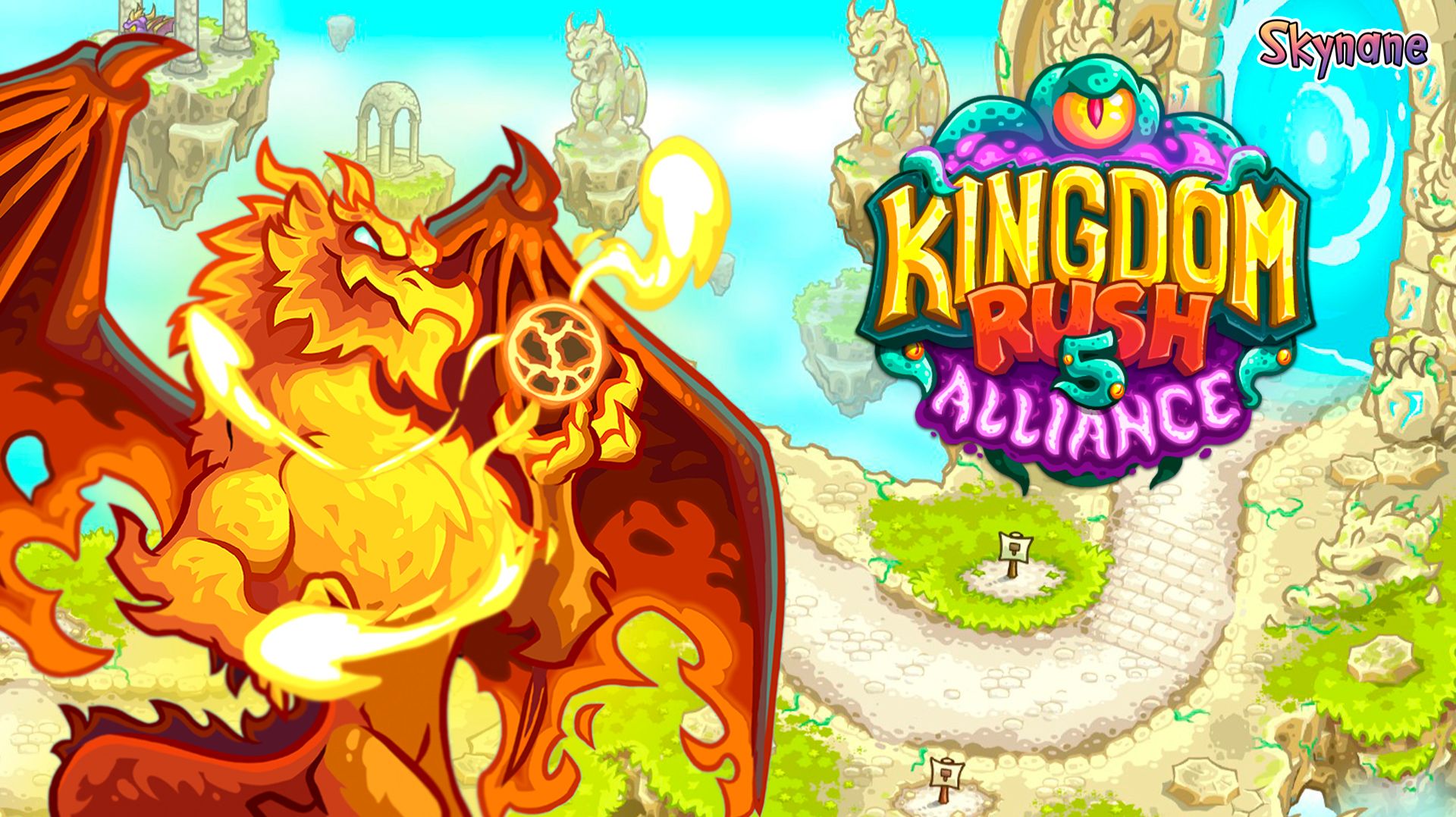 НОВОЕ ДОПОЛНЕНИЕ С ДРАКОНАМИ | Kingdom rush 5 Alliance [34]