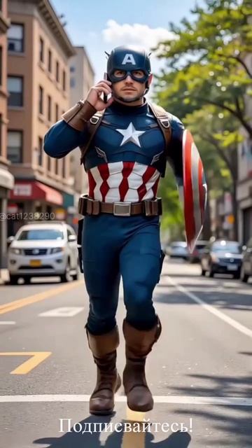 Рыжий кот супермен