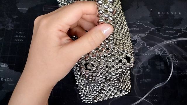 Урок 10. 2.  Как сплести ручку для сумки из бусин. Сделать ручку для сумки из буси