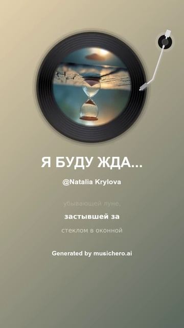 Я БУДУ ЖДАТЬ. На стихи Татьяны Кайсаровой (2)