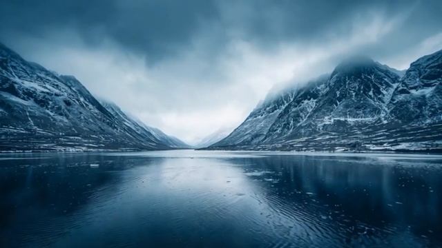 Северное сияние - Нежная музыка и атмосфера снежной Норвегии, фоновая музыка для отдыха