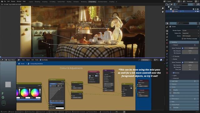 Stylized Kitchen Course in Blender p180 SK_S7_C09 Dining Shot Comp