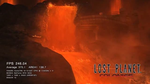 Lost Planet Colonies Edition - Тест в RTX 3050