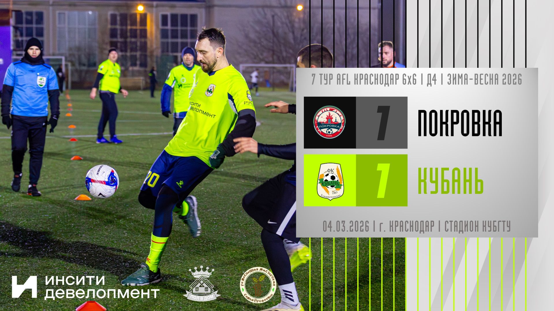 Покровка - Кубань | 04.03.2026 | Обзор матча